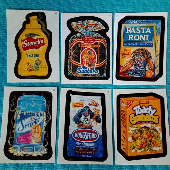 Topps | Toys | Wacky Pack Stickers6 Pc | Poshmark